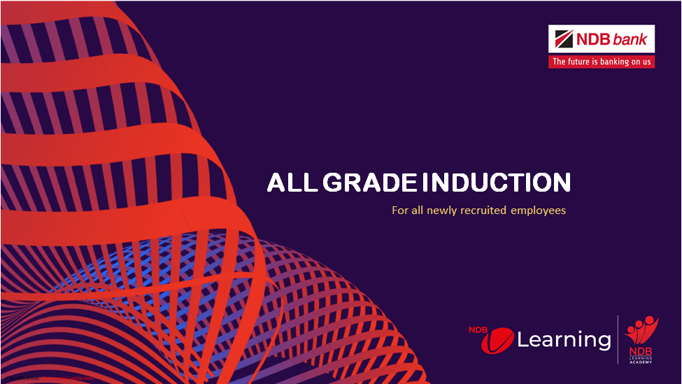 All Grade Induction 27th, 28th & 29th August 2025 - NDB V-Learning